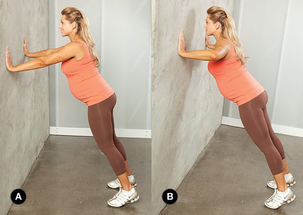 Wide Wall Push Up