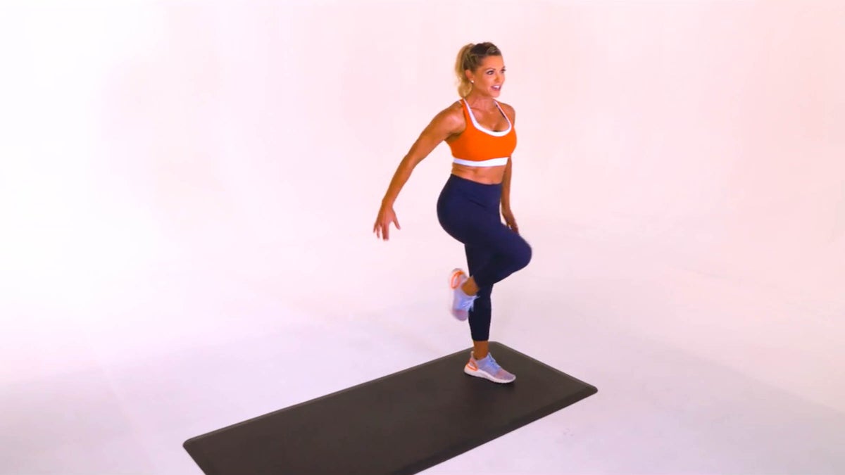 Lateral Lunge With Knee Drive | Oxygen Mag