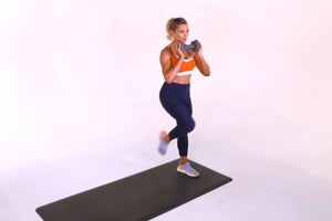Weighted Lateral Lunge With Knee Drive - Oxygen Mag