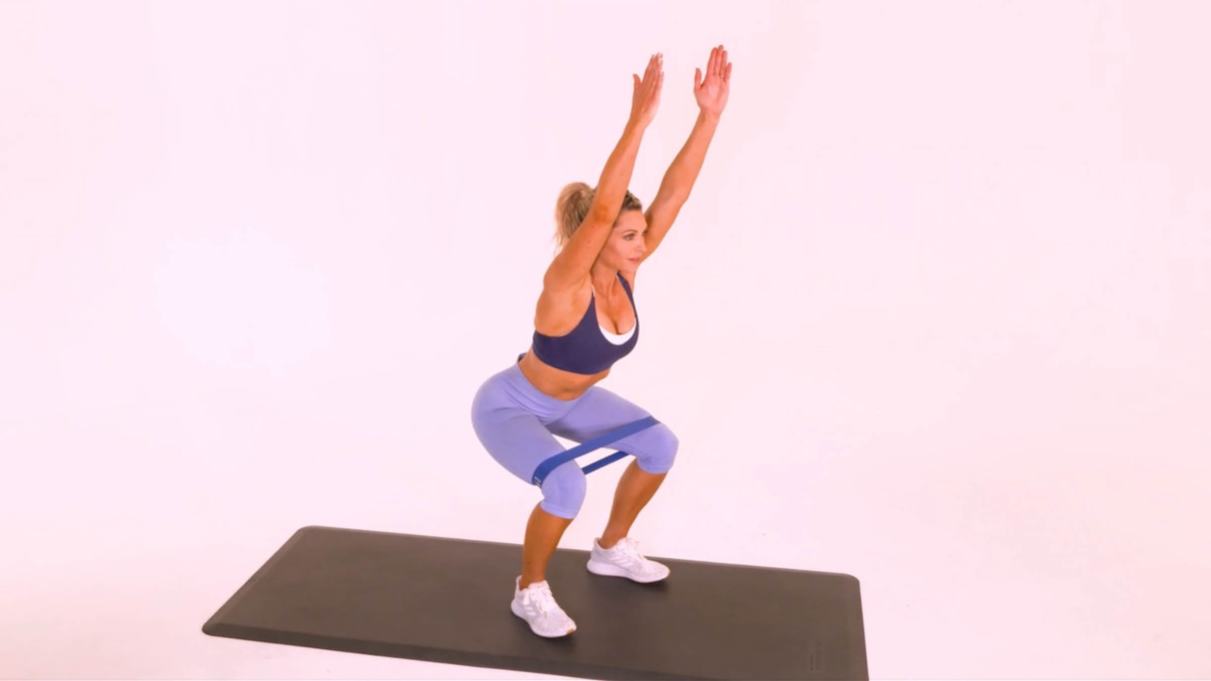 Banded Chair Squat and Hold | Oxygen Mag