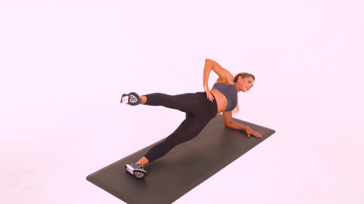 Side Plank with Leg Raise - Oxygen Mag