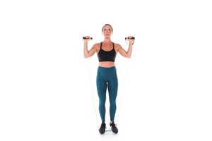 Resistance-Band Shoulder Press to Uppercut Punch - Oxygen Mag